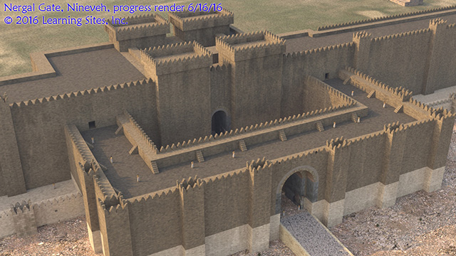 Nergal Gate Nineveh, ancient Assyria 704–692 BC (Modern Iraq) - Course ...